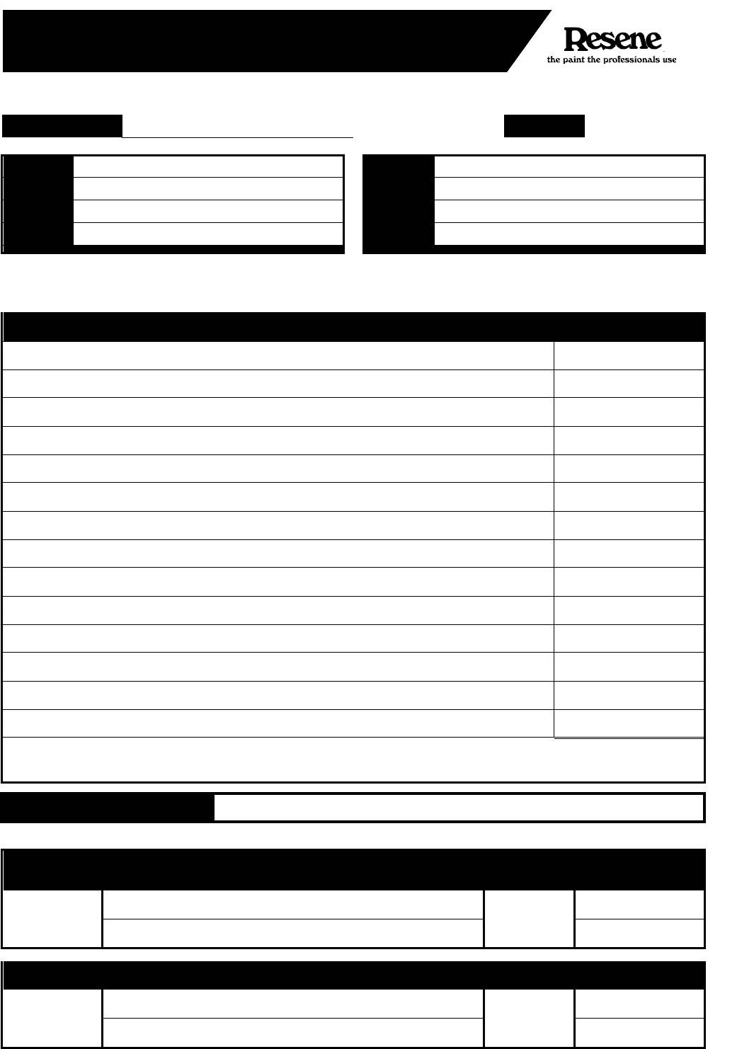 Painting quote form in Word and Pdf formats