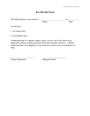 Key receipt form in Word and Pdf formats