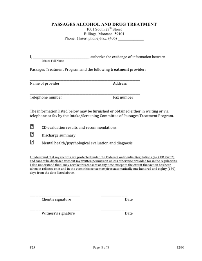 Alcohol and drug treatment facility application form in Word and Pdf ...