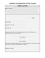 Lobbyist authorization letter to bank in Word and Pdf formats