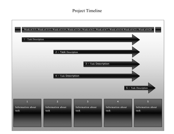Project Timeline Template - download free documents for PDF, Word and Excel