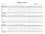 Quiz score sheet template in Word and Pdf formats