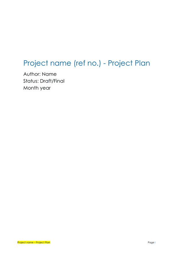 Project plan checklist - download free documents for PDF, Word and Excel