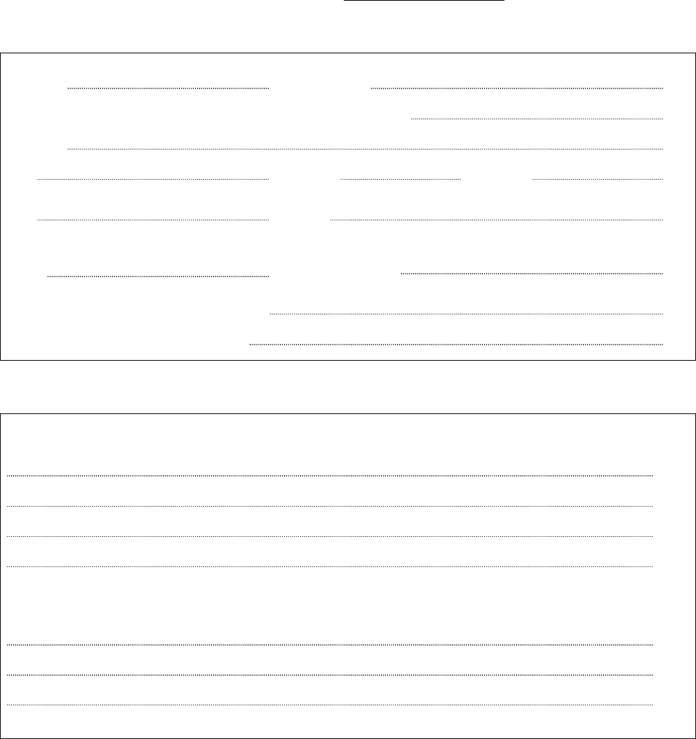 Sample TUE form in Word and Pdf formats