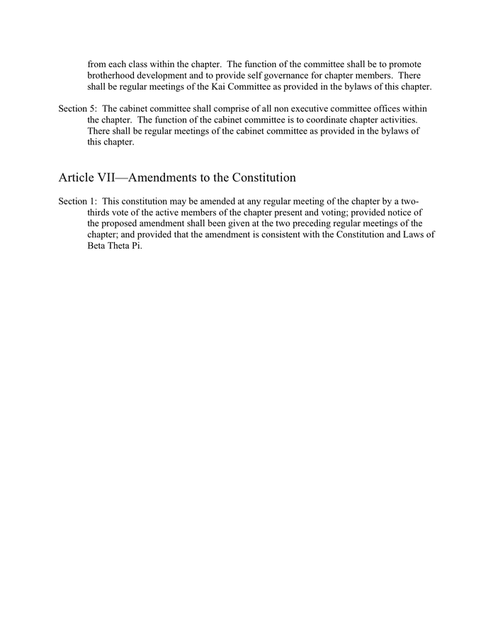 Sample bylaws template in Word and Pdf formats - page 3 of 14