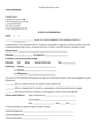 Student letter of authorization letter in Word and Pdf formats
