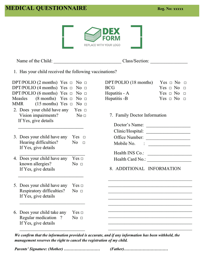 Questionnaire Template - download free documents for PDF, Word and Excel
