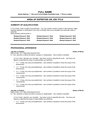 Chronological resume template in Word and Pdf formats