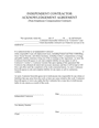 Independent contractor acknowledgement agreement in Word and Pdf ...
