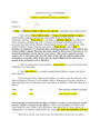 Affidavit of US citizenship in Word and Pdf formats