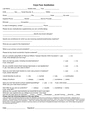 Medical intake form in Word and Pdf formats