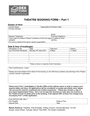 Theatre booking form in Word and Pdf formats