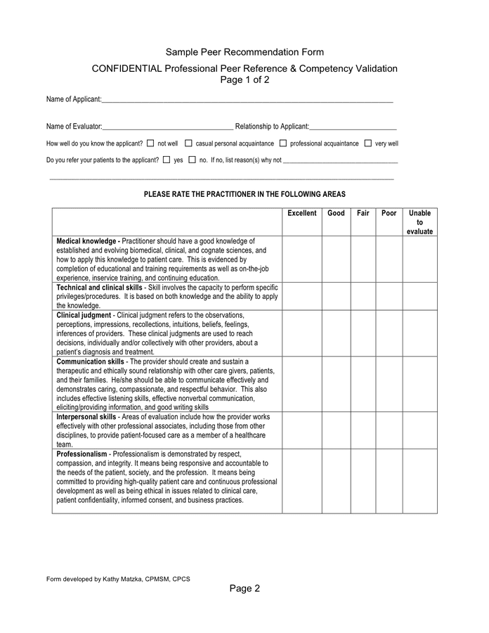  Letter Of Recommendation Peer How To Write A Recommendation Letter