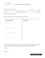 Formatted T Cover Letter Template in Word and Pdf formats