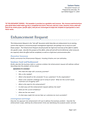 Enhancement request template in Word and Pdf formats