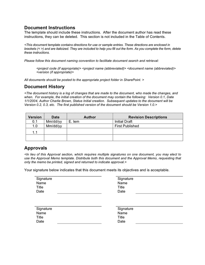 Project Implementation Plan Template In Word And Pdf Formats Page 2 Of 13