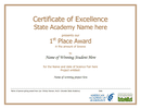 Certificate of Excellence - download free documents for PDF, Word and Excel
