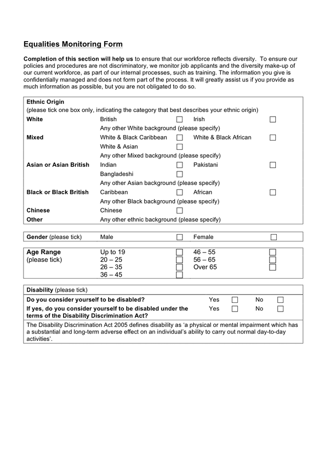 Generic application form in Word and Pdf formats - page 7 of 7