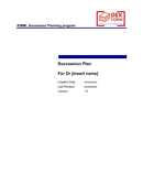 Succession Planning Template - download free documents for PDF, Word ...