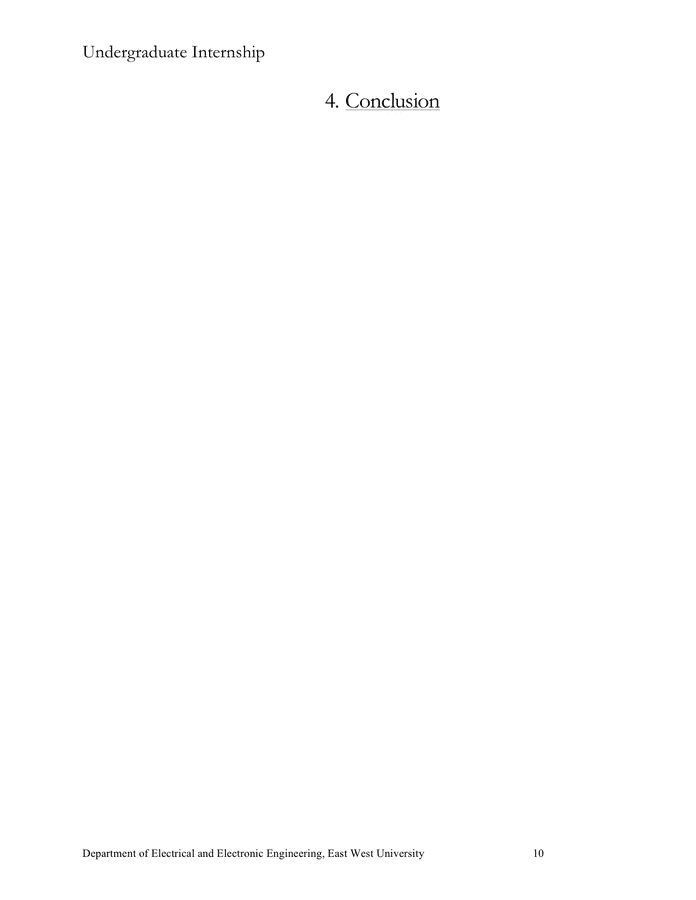 Internship report template in Word and Pdf formats - page 10 of 11