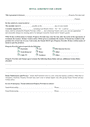 Rental agreement for a room contract in Word and Pdf formats