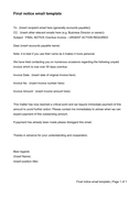Collection Letter Template - download free documents for PDF, Word and ...