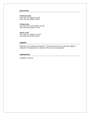 Blank cv template in Word and Pdf formats