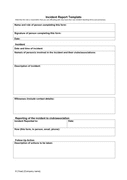 Incident Report Template - download free documents for PDF, Word and Excel