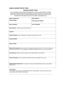 sample incident report form