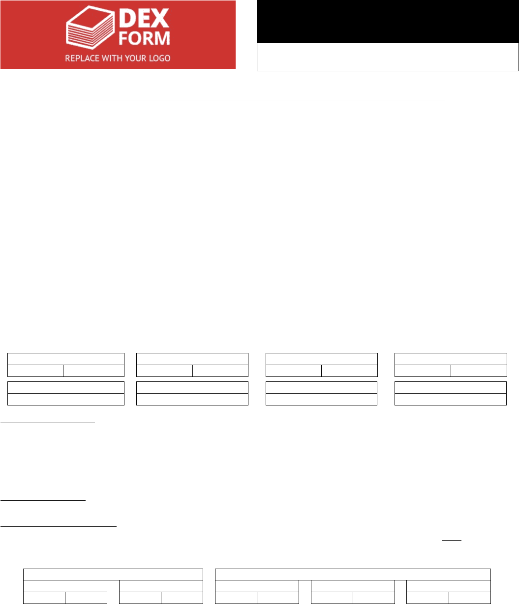 Accident and incident report form in Word and Pdf formats
