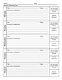 Weekly reading log in Word and Pdf formats
