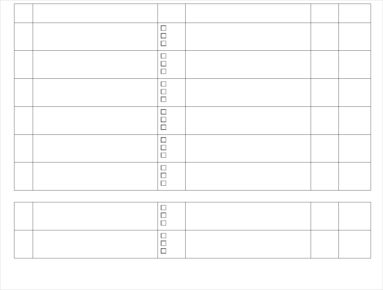 Fire risk assessment checklist in Word and Pdf formats - page 10 of 16