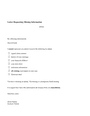 Letter requesting missing information in Word and Pdf formats