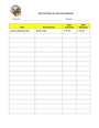 Sign-out sheet for classroom materials in Word and Pdf formats
