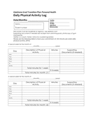Activity Log Template - download free documents for PDF, Word and Excel
