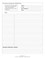 Class notes template in Word and Pdf formats