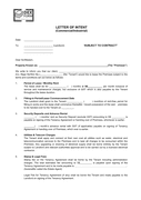 Letter of Intent Template - download free documents for PDF, Word and Excel