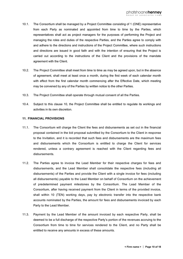Agreement format between two companies in Word and Pdf formats - page ...