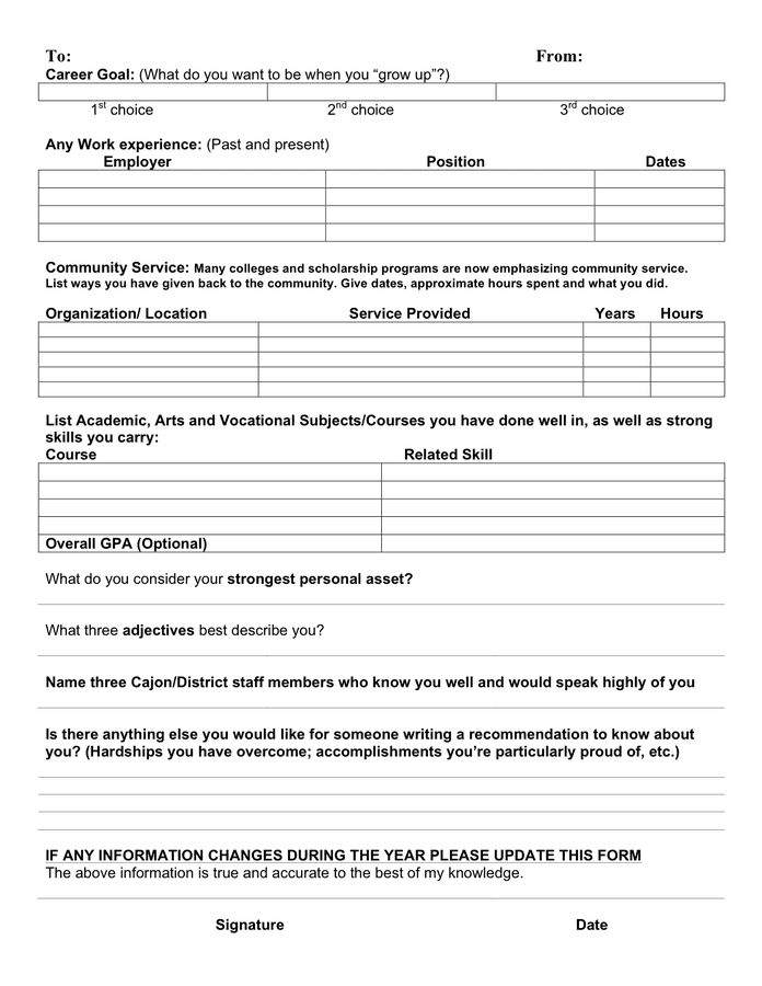 Senior Brag Sheet Sample In Word And Pdf Formats Page 2 Of 2 Senior Brag Sheet Sample In Word And Pdf Formats Page 2 Of 2