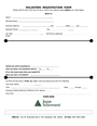 Volunteer registration form in Word and Pdf formats