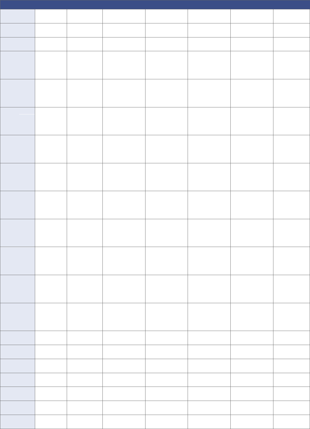 Blank weekly calendar in Word and Pdf formats