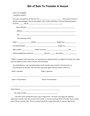 Bill of sale to transfer a vessel in Word and Pdf formats