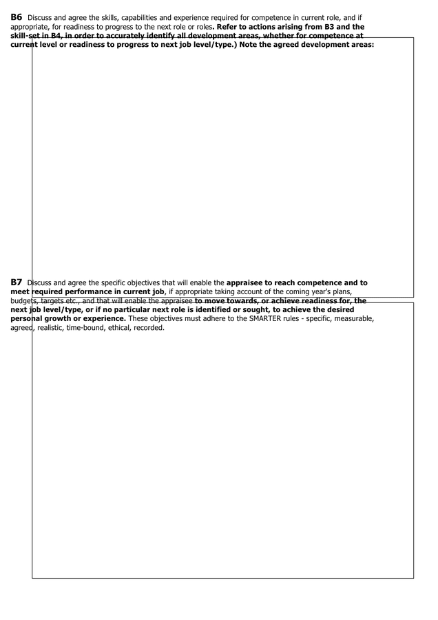 Performance Appraisal Form Template In Word And Pdf Formats Page 7 Of 8
