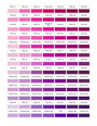 Pms color chart in Word and Pdf formats