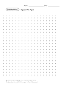 Dot Paper - download free documents for PDF, Word and Excel