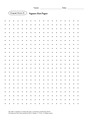 Square dot paper in Word and Pdf formats