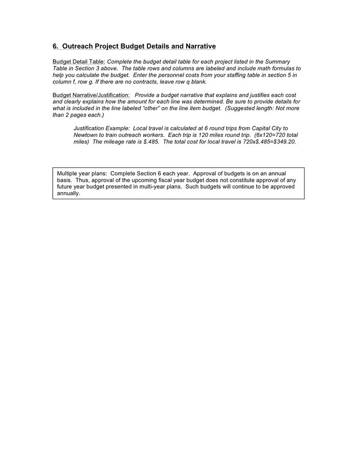 Outreach plan template in Word and Pdf formats - page 5 of 9