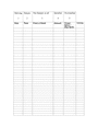 Food log form in Word and Pdf formats