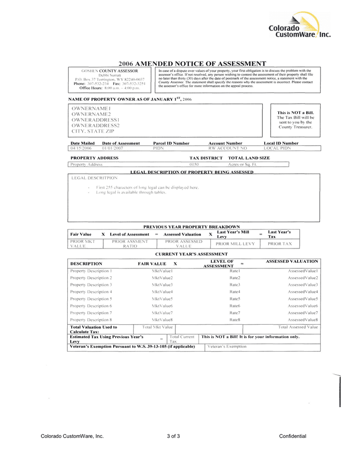Work Order Quote in Word and Pdf formats - page 3 of 3