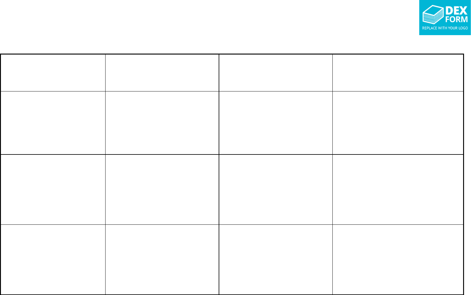 Personal development plan template in Word and Pdf formats